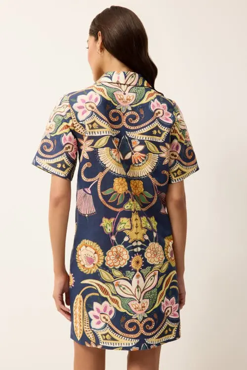 MARIE OLIVER Dede Mini Dress - Neptune