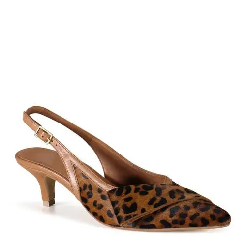 DIBA TRUE Settle Down Slingback Pump - Leopard/tan