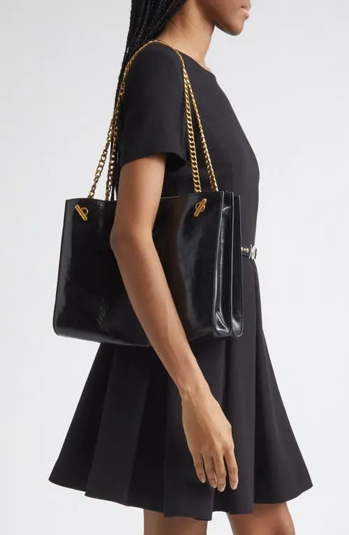 Versace Medium Cabine Shoulder Bag - Black-gold