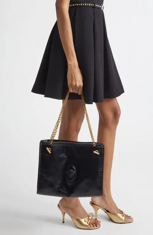 Versace Medium Cabine Shoulder Bag - Black-gold