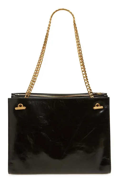 Versace Medium Cabine Shoulder Bag - Black-gold