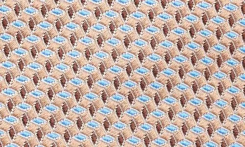 David Donahue Geo Jacquard Silk Tie - Cocoa