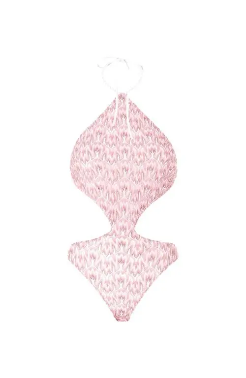 Missoni Trikini In Lamé Viscose With Foliage Motif - Multicoloured