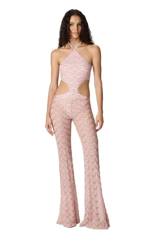 Missoni Flared Trousers With Foliage Pattern - Multicoloured