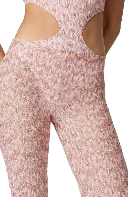 Missoni Flared Trousers With Foliage Pattern - Multicoloured