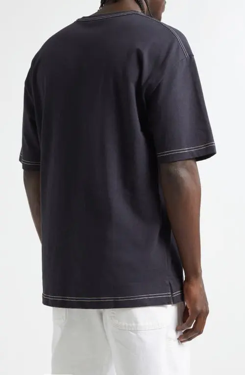 LEMAIRE Boxy Cotton & Linen T-shirt - Urchin