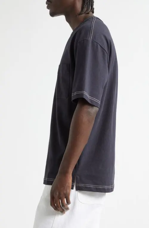 LEMAIRE Boxy Cotton & Linen T-shirt - Urchin
