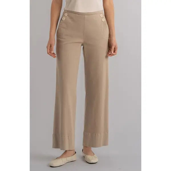 Kut From The Kloth High Waist Wide Leg Pants - Sand