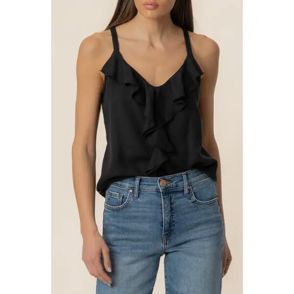Kut From The Kloth Ruffle Sleeveless Top