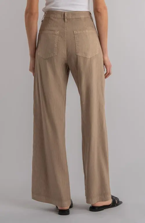 Kut From The Kloth High Waist Wide Leg Linen Blend Pants