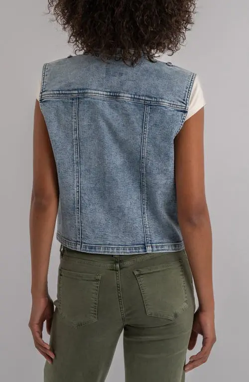Kut From The Kloth Frankie Crop Denim Vest
