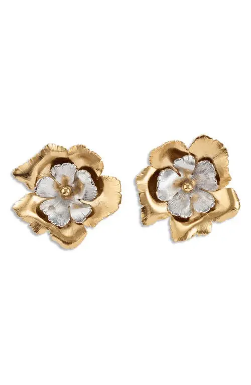LELET NY Eden Floral Earrings - Mixed Metal