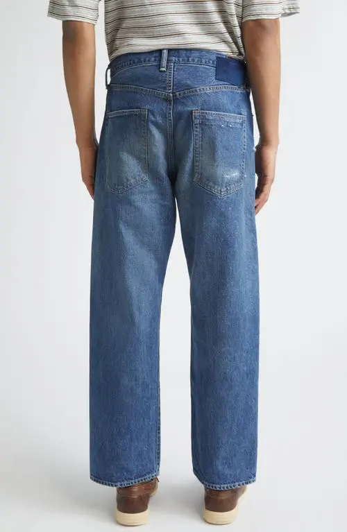 Visvim Social Sculpture 01 Distressed Wide-leg Jeans