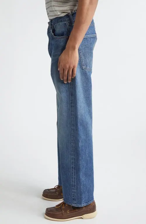 Visvim Social Sculpture 01 Distressed Wide-leg Jeans