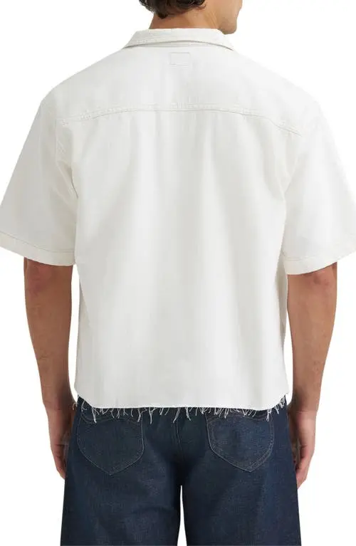 LEEM Denim Short Sve Zip-up Shirt