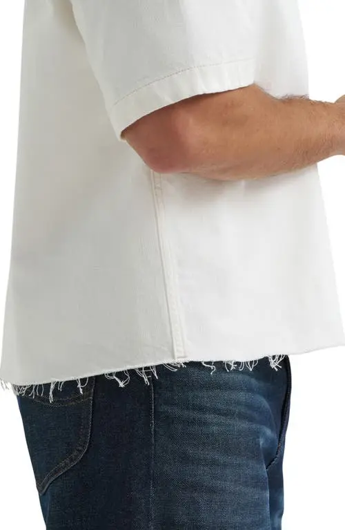 LEEM Denim Short Sve Zip-up Shirt