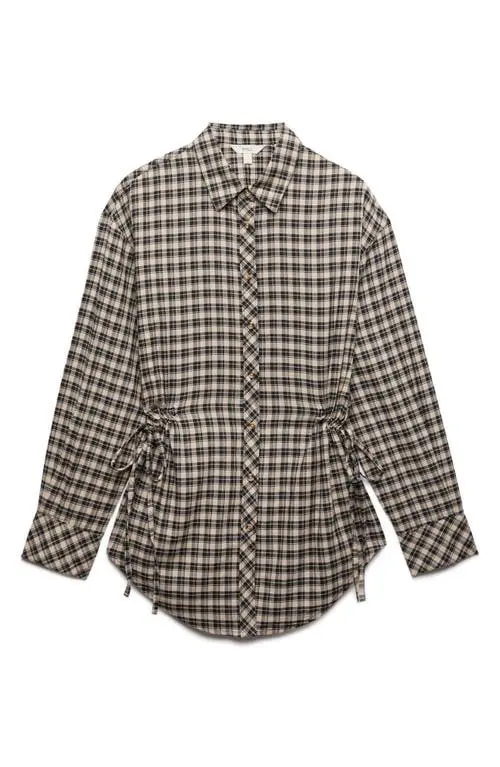 M&s Drawstring Waist Cotton Shirt