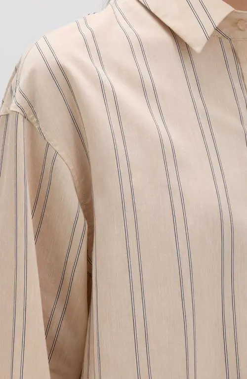 M&s Striped Button-front Shirt