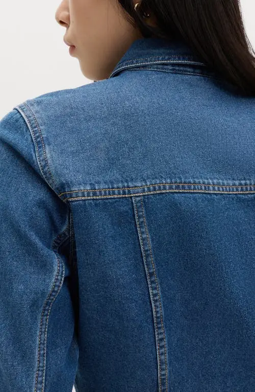 M&s Denim Corset Shirt