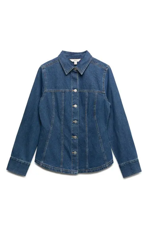 M&s Denim Corset Shirt