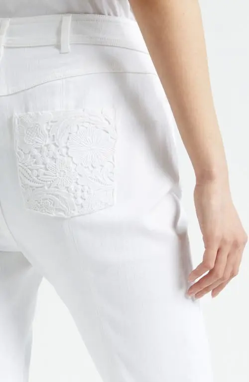 Cinq À Sept Stevie Crop Jeans - White