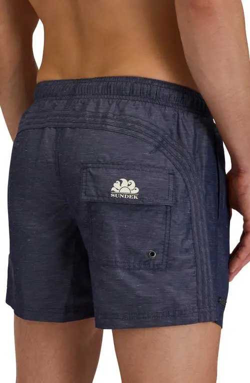Sundek Solid Swim Trunks - Dark Navy