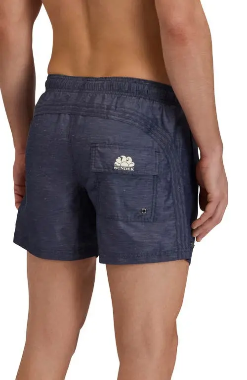 Sundek Solid Swim Trunks - Dark Navy