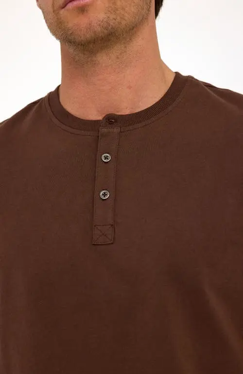 THREADS 4 THOUGHT Shayne Luxe Jersey Henley - Coffee