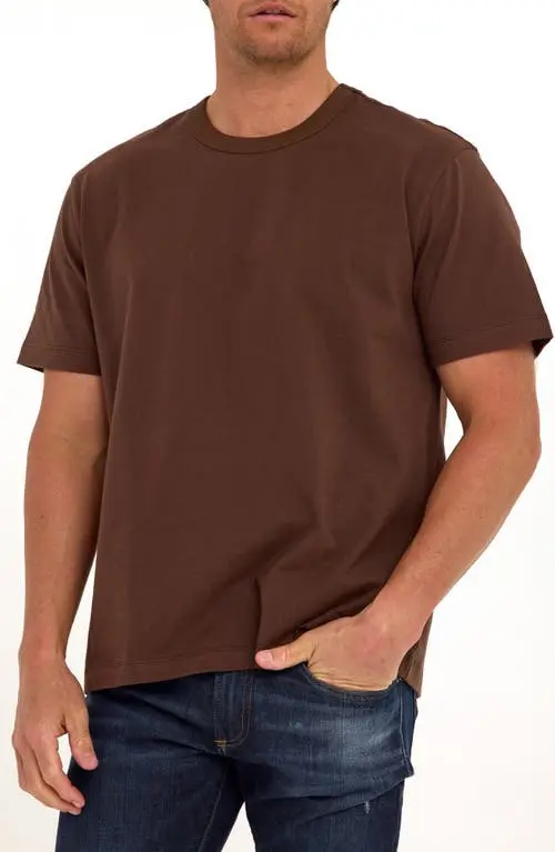 THREADS 4 THOUGHT Johnny Relaxed Fit Organic Cotton Jersey T-shirt - Coffee