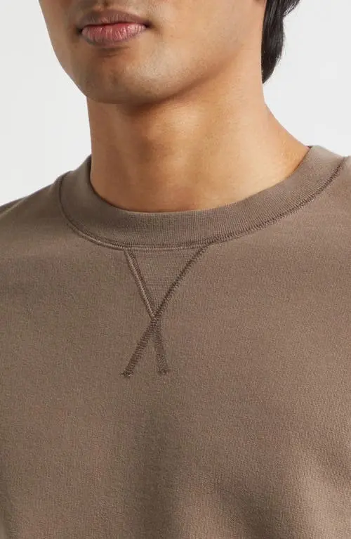 Sunspel French Terry Sweatshirt - Dark Cedar