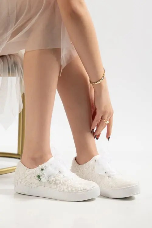FOREVER & ALWAYS SHOES Rosalie Bridal Sneakers