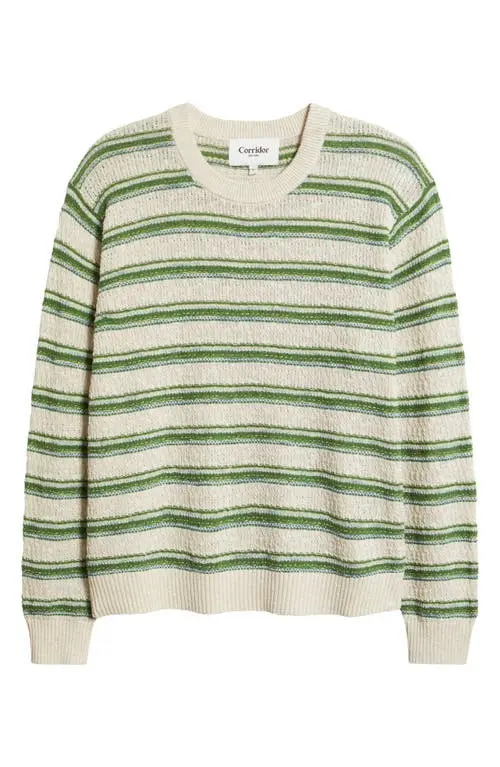 CORRIDOR Stripe Cotton Sweater