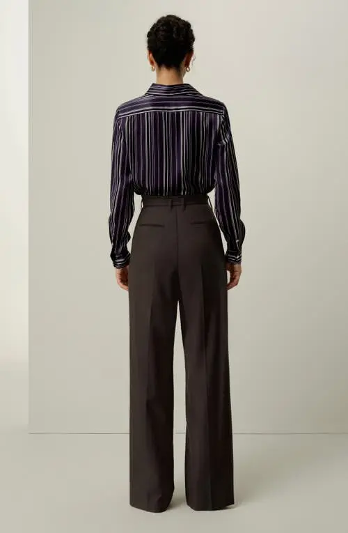 Lilysilk Striped Silk Charmeuse Shirt
