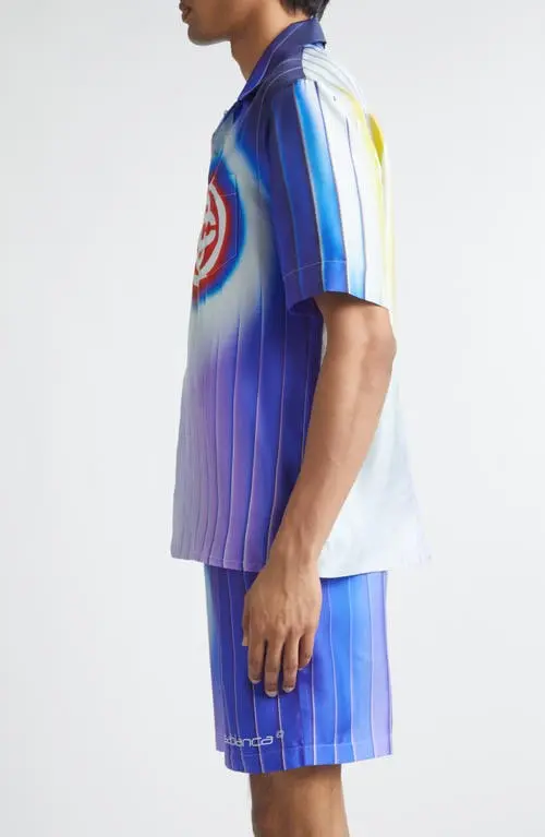Casablanca Shockwave Silk Camp Shirt