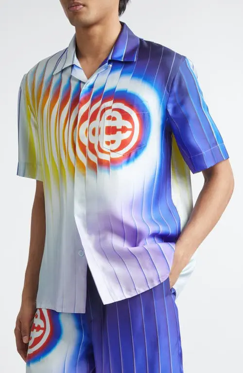 Casablanca Shockwave Silk Camp Shirt