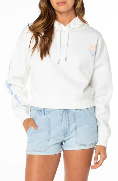 Roxy Breakwater Graphic Hoodie - Cloud Dancer