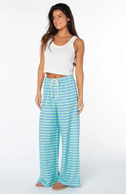 Roxy Beach Breeze Stripe Drawstring Pants - Spring Bud
