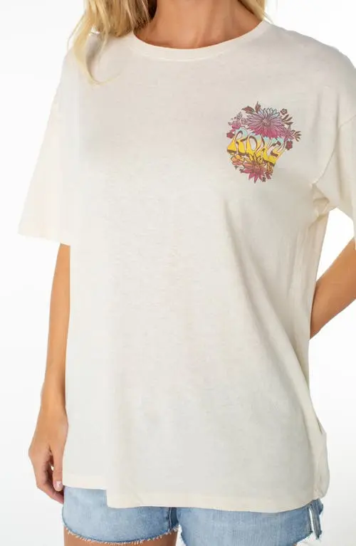 Roxy Sunset Oversized Cotton Graphic T-shirt