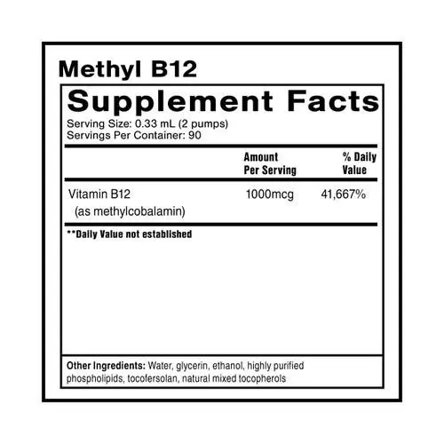 QUICKSILVER SCIENTIFIC Methyl B12 Methylcobalamin Vitamin Supplement