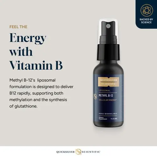 QUICKSILVER SCIENTIFIC Methyl B12 Methylcobalamin Vitamin Supplement