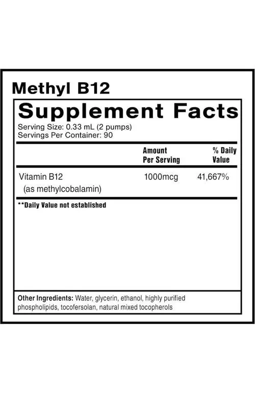 QUICKSILVER SCIENTIFIC Methyl B12 Methylcobalamin Vitamin Supplement