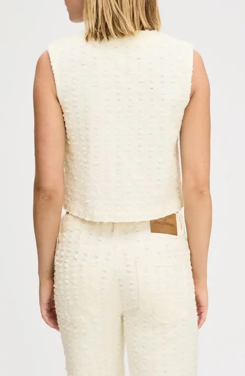 Sam Edelman Sleeveless Distressed Denim Crop Top