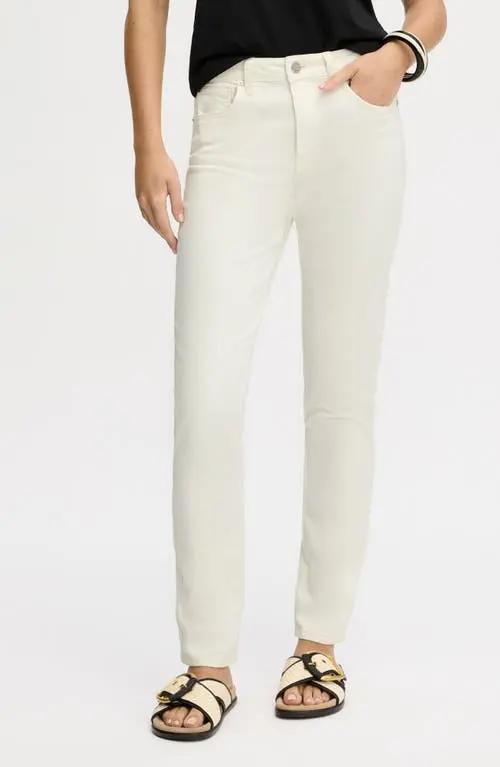 Sam Edelman Pencil Slim Straight Leg Jeans - Ecru