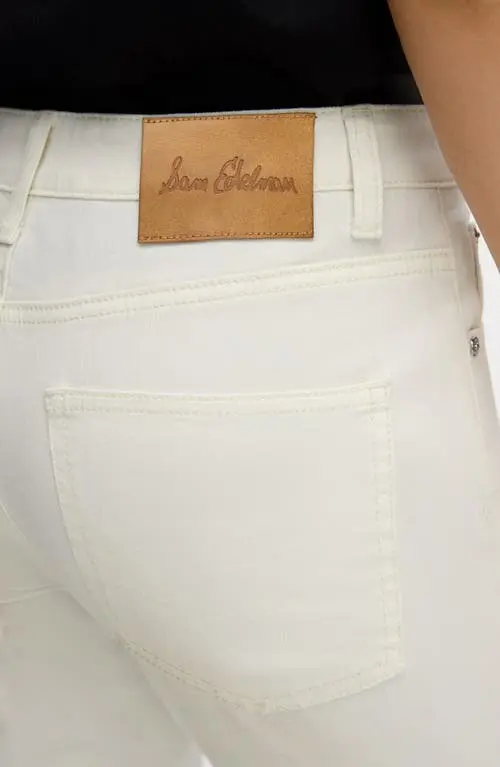Sam Edelman Pencil Slim Straight Leg Jeans - Ecru