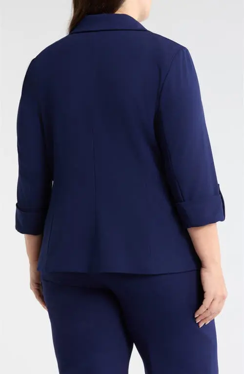 Anne Klein Roll-tab Sleeve Jacket - Distant Mountain