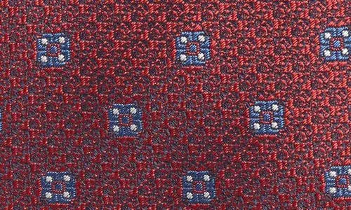 Canali Medallion Silk Tie - Red