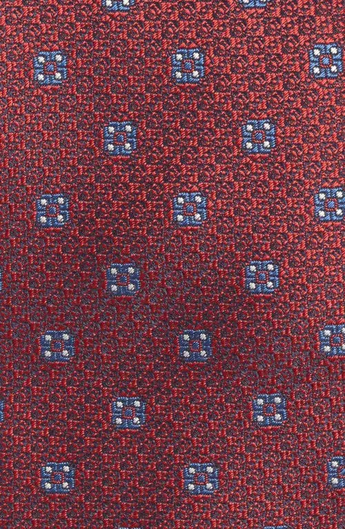 Canali Medallion Silk Tie - Red