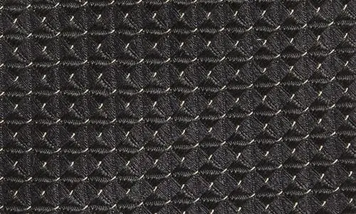 Canali Metallic Silk Jacquard Neck Tie - Black