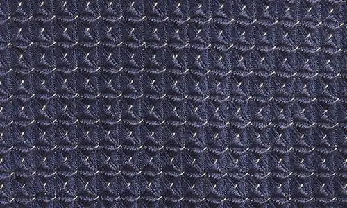Canali Metallic Silk Jacquard Neck Tie - Navy