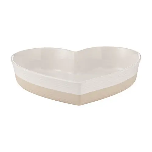 MASON CASH Rustic Charm Heart Oven Dish - Beige